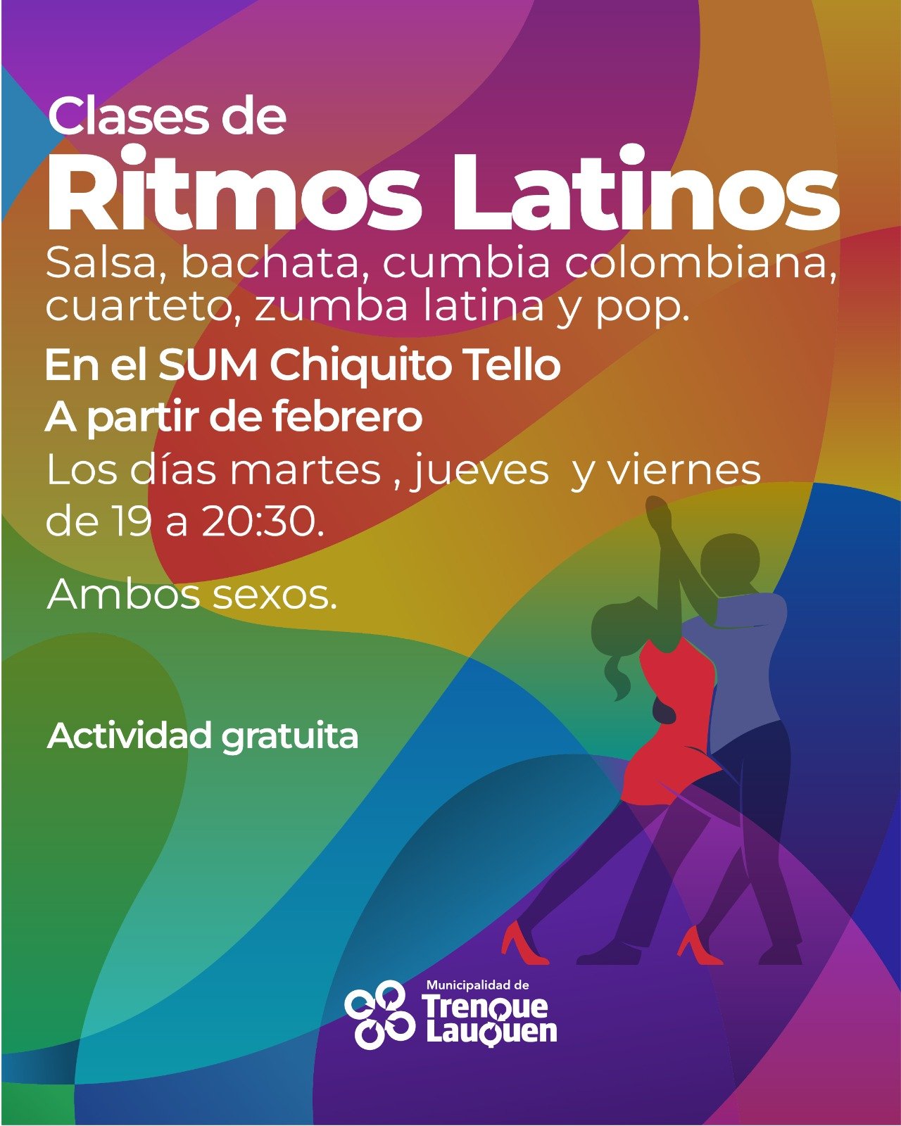 CLASES DE RITMOS LATINOS, A PARTIR DE FEBRERO EN EL SUM DEL CAPS ...