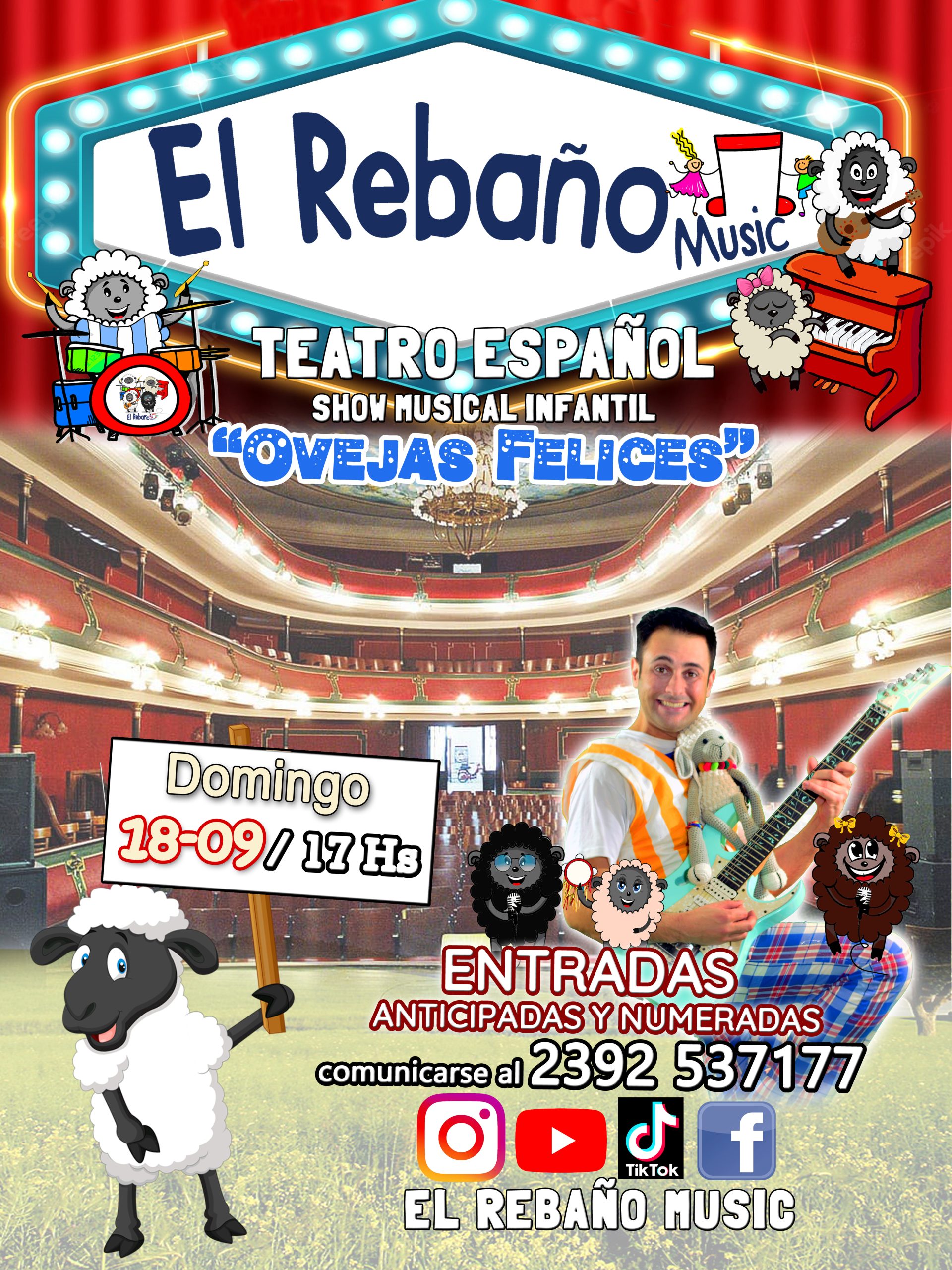 EL REBAÑO ESTARÁ EL PRÓXIMO DOMINGO (18) EN EL TEATRO ESPAÑOL CON SU ...