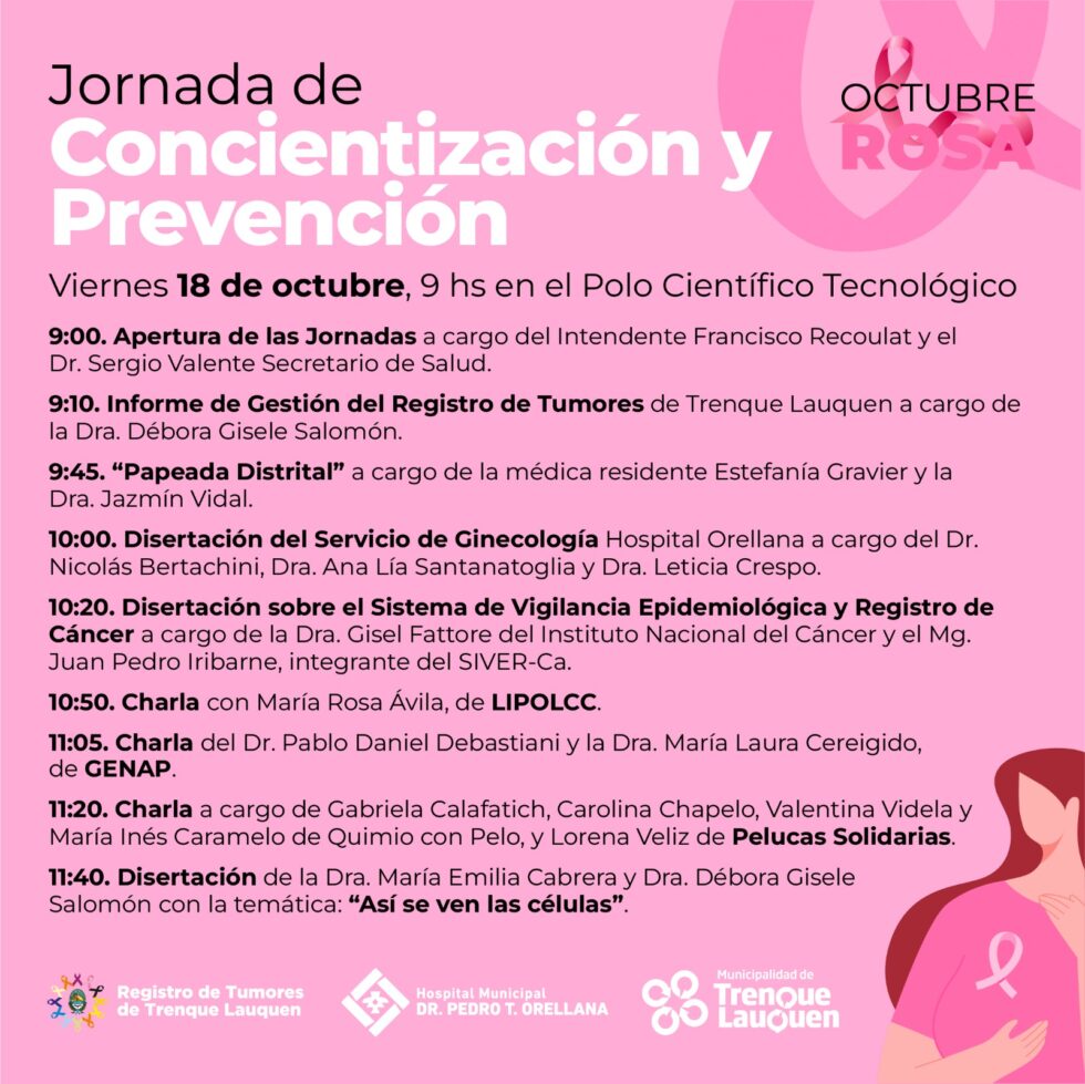 OCTUBRE ROSA: EL VIERNES PRÓXIMO (18) SE REALIZARÁ UNA JORNADA DE ...