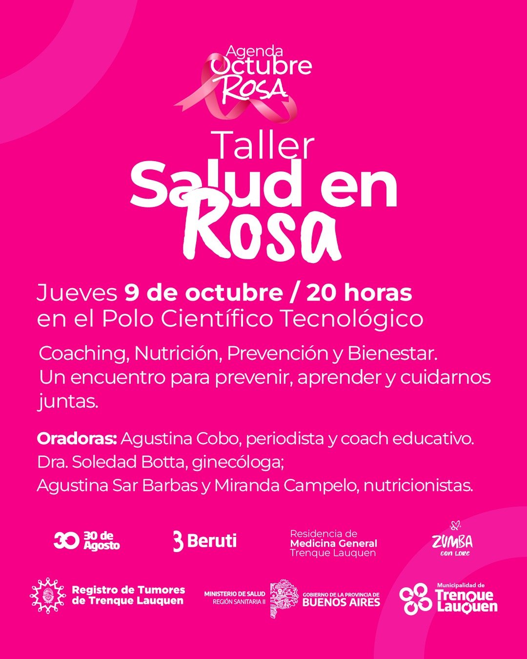 OCTUBRE ROSA: SIGUEN LAS ACTIVIDADES Y PROPUESTAS PARA CONCIENTIZAR ...